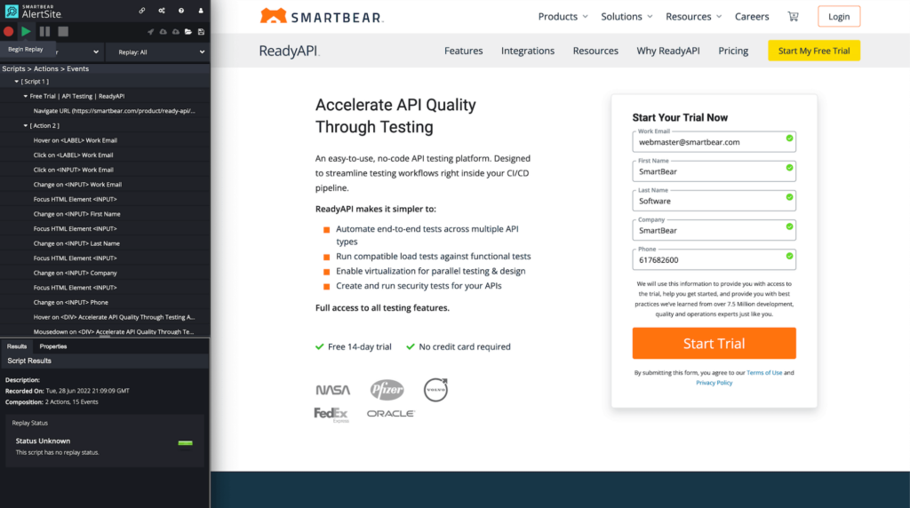 SmartBear AlertSite - 網站/API監控 - 創世資訊 GENESiS